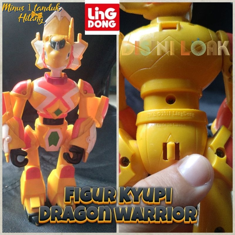 Jual Robot dragon warrior kyupi original ling dong action figure figur ...