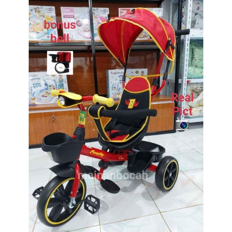 Jual Sepeda Anak Roda Tiga Aviator AT-7713 Sepeda Stroller Roda Tiga ...