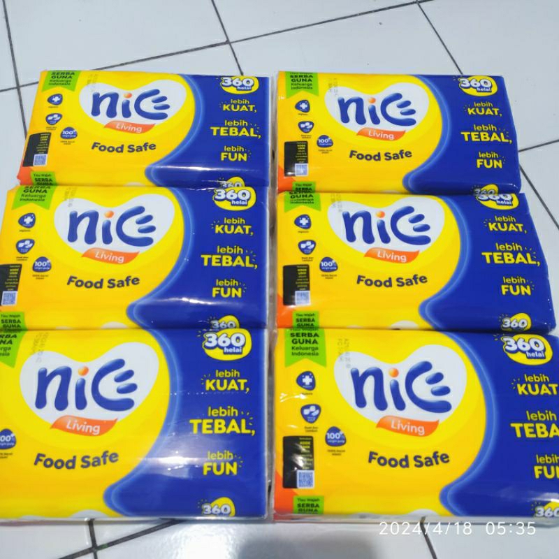 Jual tisu nice new 360helai paket 6pcs~5pcs~4pcs | Shopee Indonesia