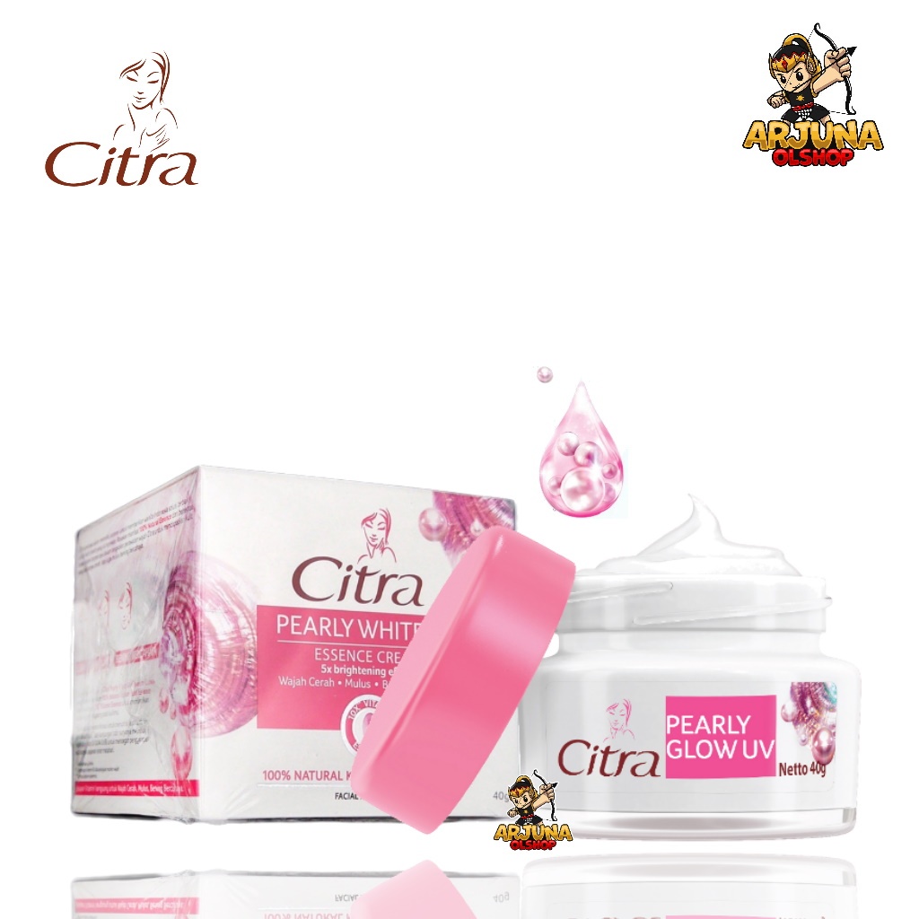 Jual Citra Cream Pearly Glow Uv Essence Cream 5X Brightening Effect ...