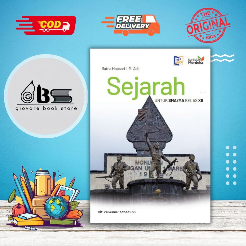 Jual BUKU SEJARAH KELAS 12 ERLANGGA KURIKULUM MERDEKA ORIGINAL | SEJARAH SMA/MA KLS.12/KM ...