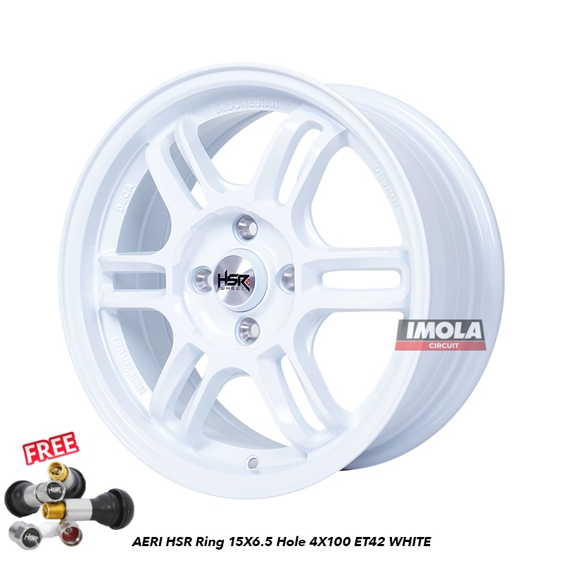 Jual Velg Mobil R15 HSR AERI Velg Ring 15 Lebar 6,5 PCD 4X100 Brio Agya Ayla Calya Sigra ...