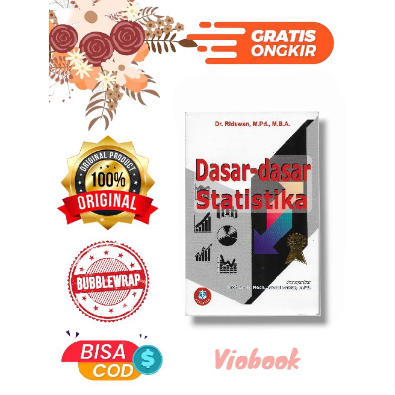 Jual Buku Dasar Dasar Statistika Dr. Riduwan | Shopee Indonesia