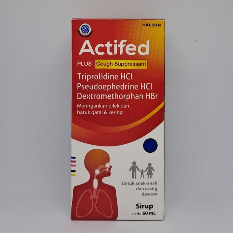 Jual Actifed Merah Plus Cough Suppressant Shopee Indonesia