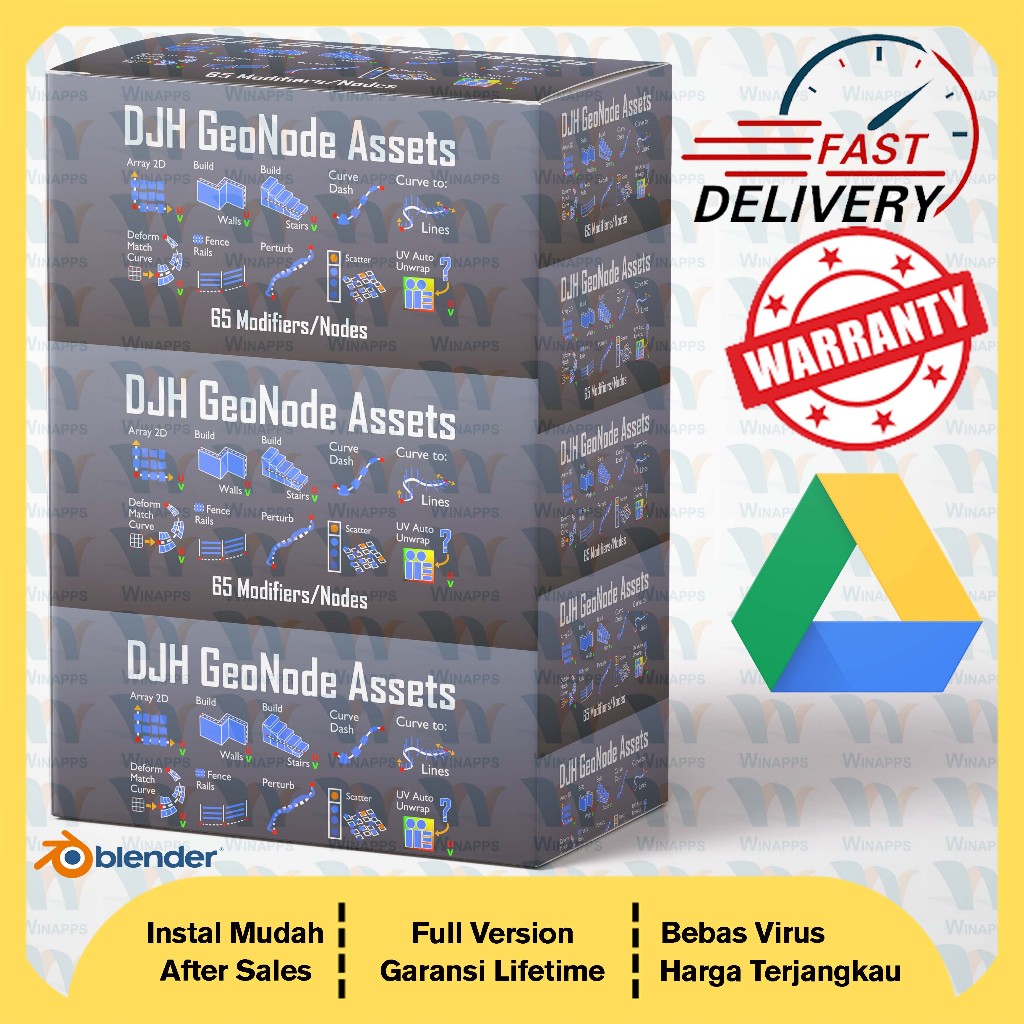 Jual Djh Geometry Node Assets for Blender 3D | Shopee Indonesia