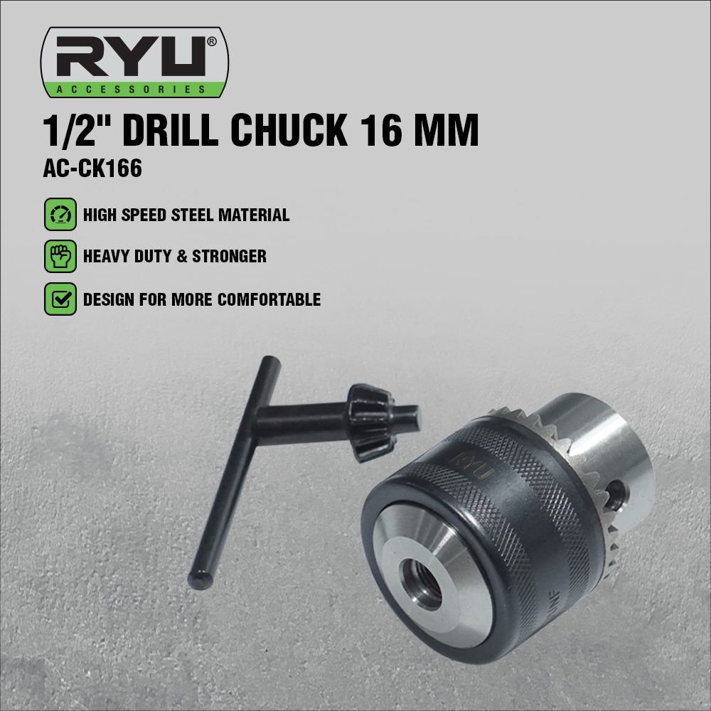 Jual RYU 1/2" DRILL CHUCK 16 MM | Shopee Indonesia