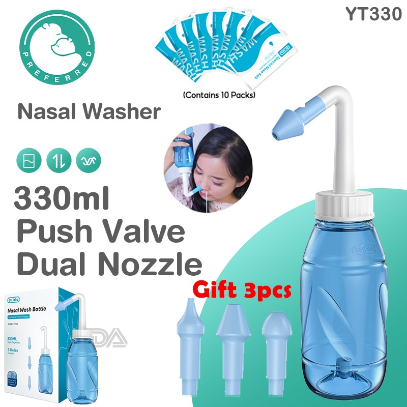 Jual Preffered Nasal Spray Neti pot丨Alat Cuci Hidung 330Ml / Pembersih ...
