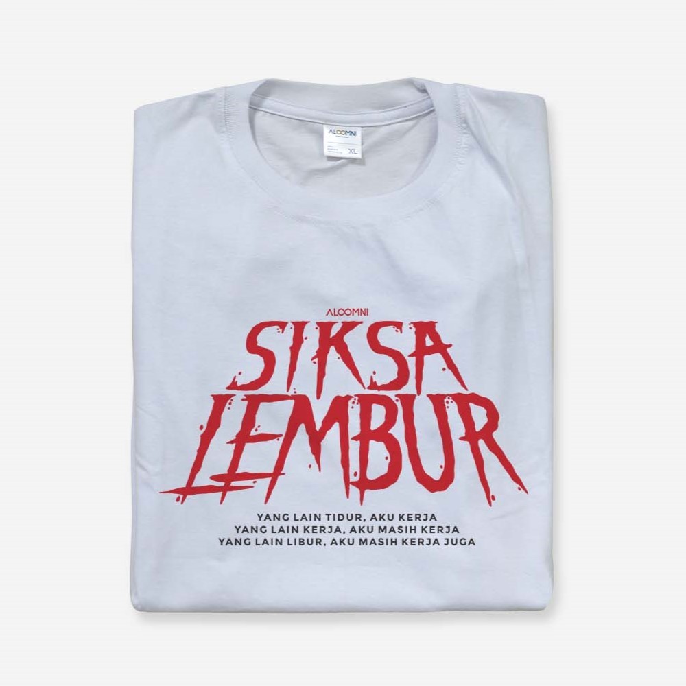 Jual Aloomni Kaos Siksa Lembur | Shopee Indonesia