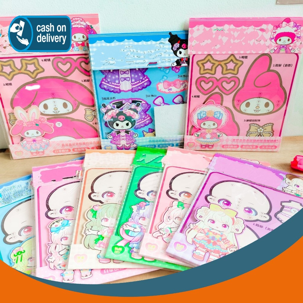 Jual DIY PAPER DOLL SANRIO KODE JW009 DIY-1173 ( UKURAN BESAR ) RAKIT ...