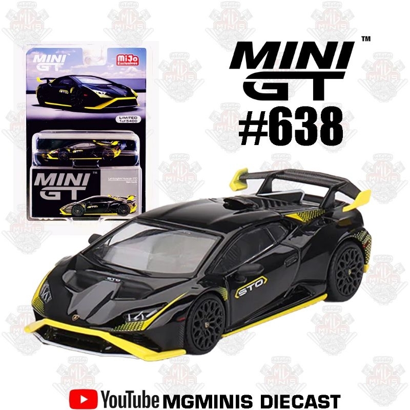 Jual MiniGT Mini GT Lamborghini Huracan STO Nero Noctis MGT00638 MGT ...