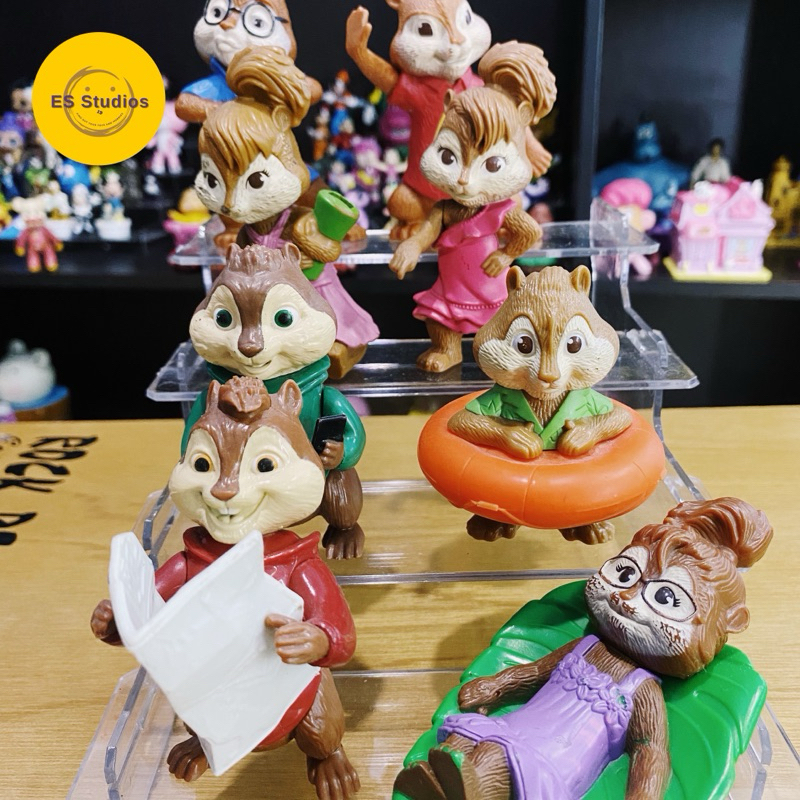 Jual Figure Alvin and The Chipmunk dan Theodore Seville rare preloved ...