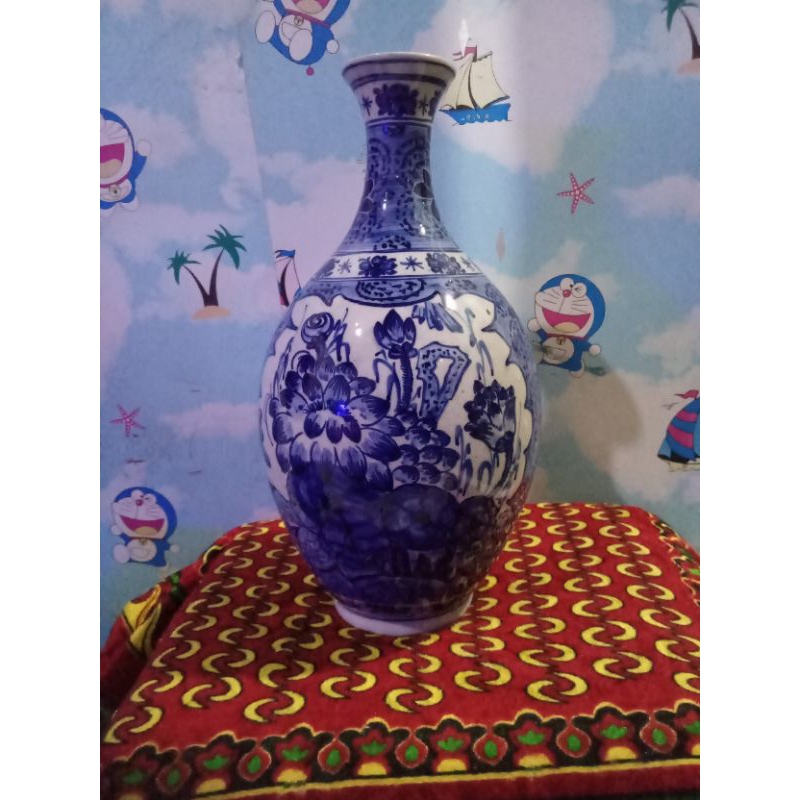 Jual Guci/Vas motif Bunga antik keramik | Shopee Indonesia