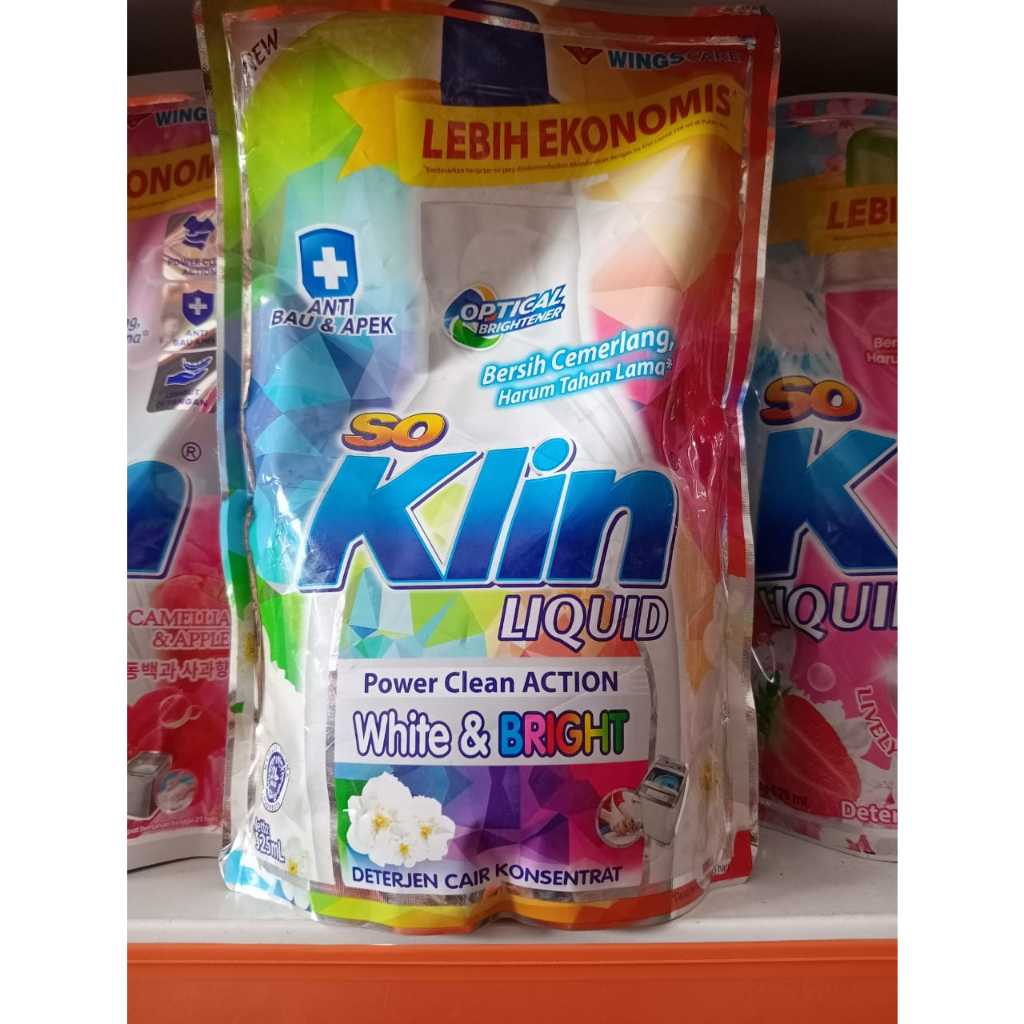Jual SoKlin Liquid Power Clean Action White & Bright 525ml | Shopee ...
