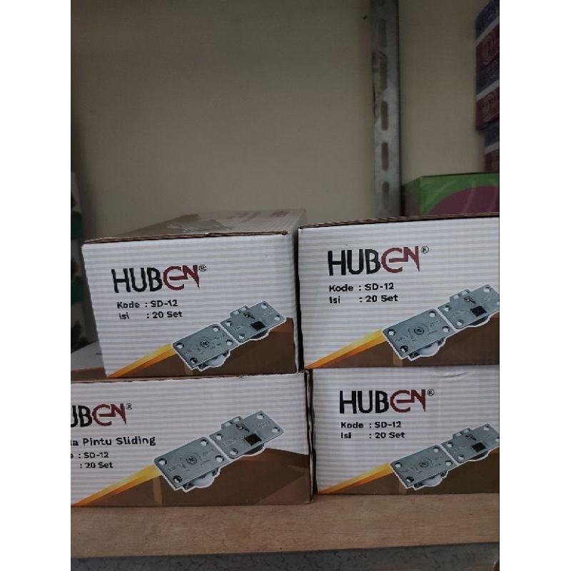 Jual RODA PINTU SLIDING HUBEN SD 12 (1BOX ISI 20 SET PASANG) | Shopee ...