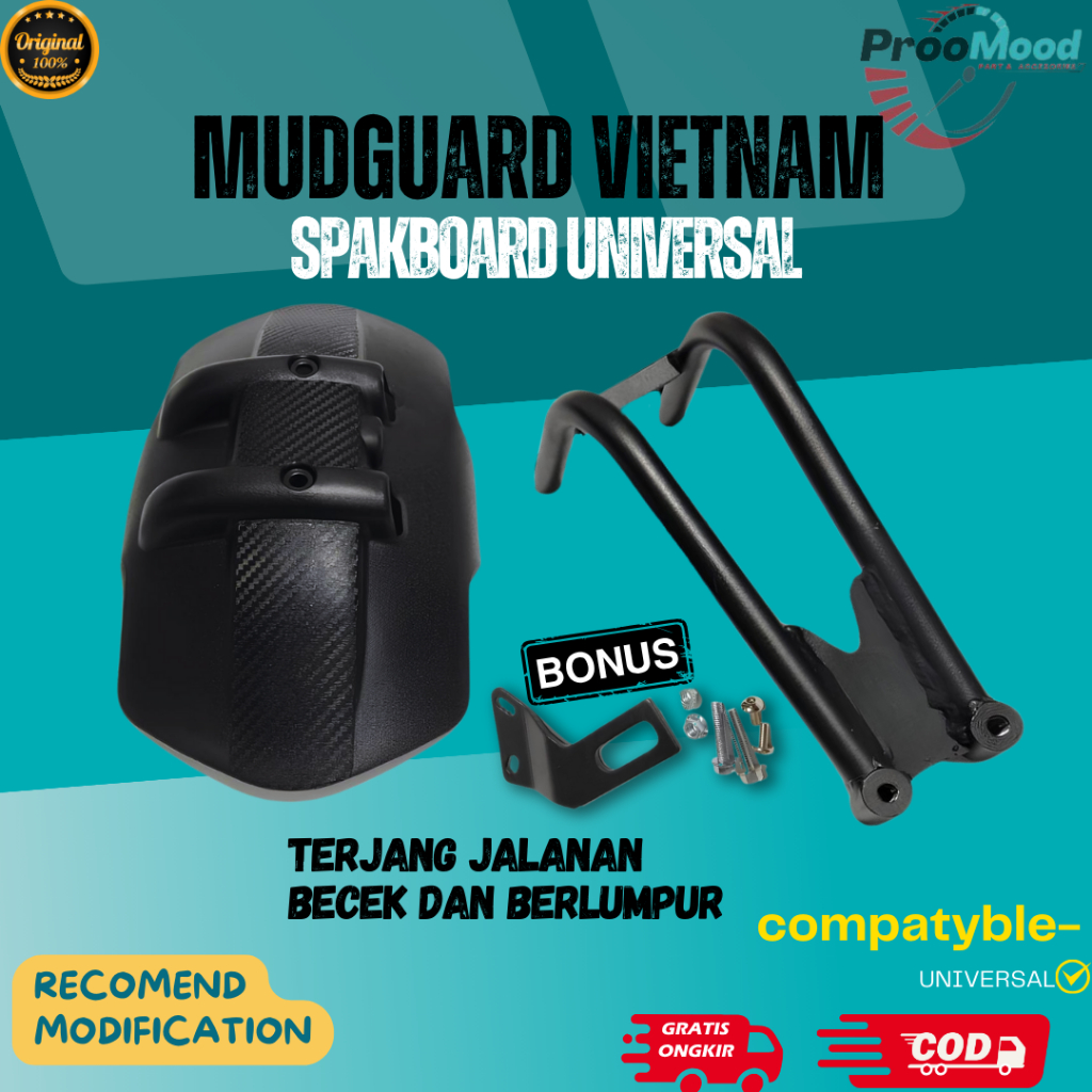 Jual Mudguard / Mud Guard SPAKBOARD KOLONG BELAKANG NINJA Vietnam part ...