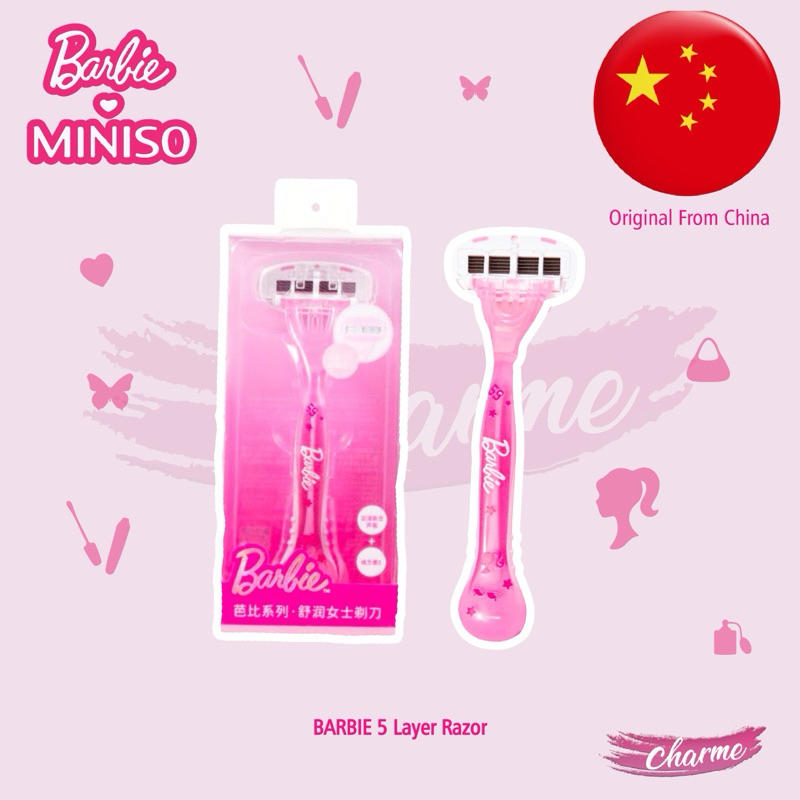 Jual (READY & ORI Miniso X Barbie From China) BARBIE 5 Layer Razor ...