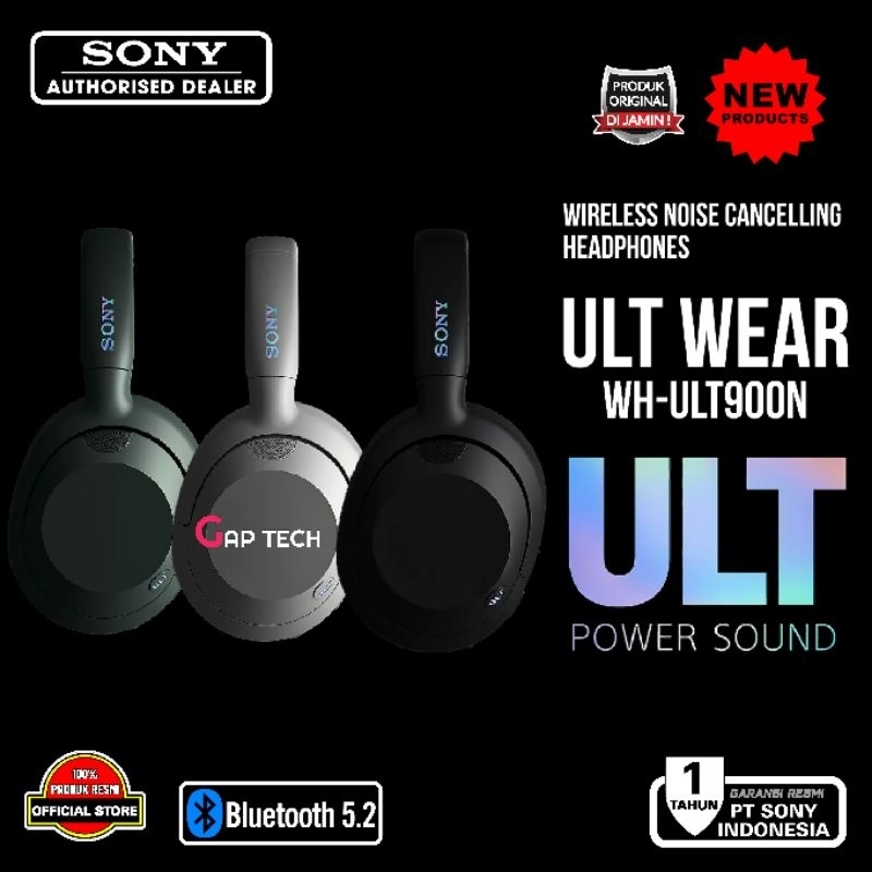 Jual Sony WH ULT900N / ULT WEAR Wireless Noise Cancelling Headphones Original | Shopee Indonesia