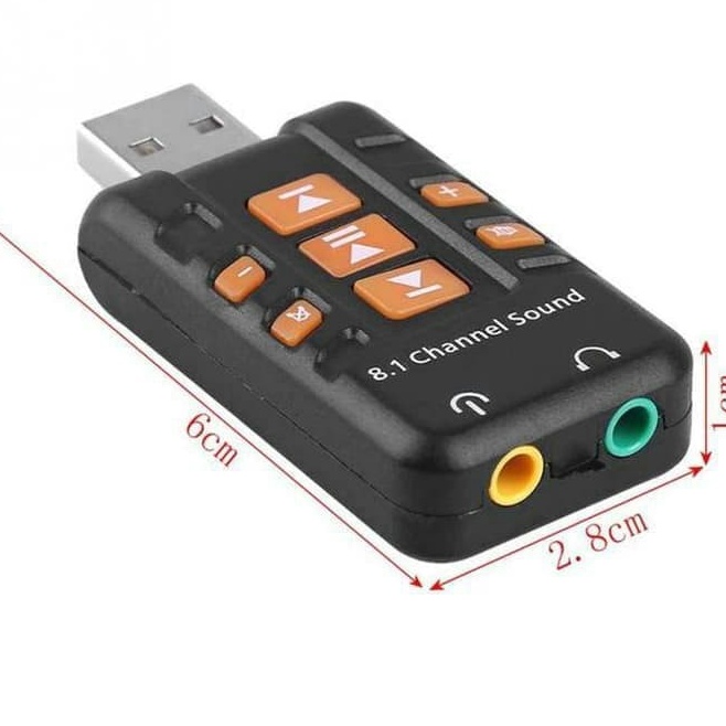 Jual FOb USB Sound Card Adapter 81 Channel External Audio L | Shopee ...