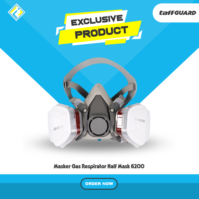 Jual Sicco Half Mask 6200 Masker Gas Respirator Safety Lab Industrial ...