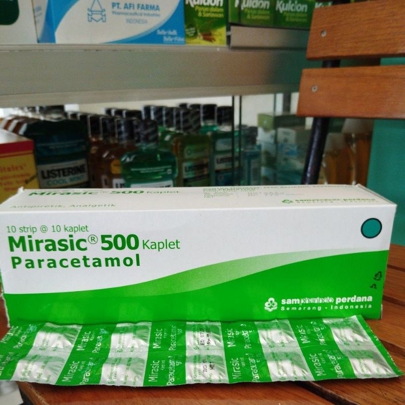 Jual Mirasic Tab - Paracetamol 500mg - 1 strip 10 Kaplet | Shopee Indonesia