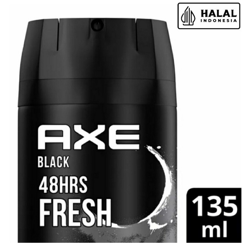 Jual AXE MEN DEODORANT BODY SPRAY BLACK 135ML | Shopee Indonesia