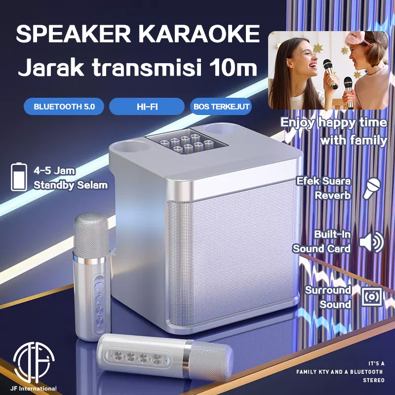 Jual Bluetooth for Mobile Phone/2 Microphone Portable KTV Mini Outdoor Wireless/Mic Speaker ...