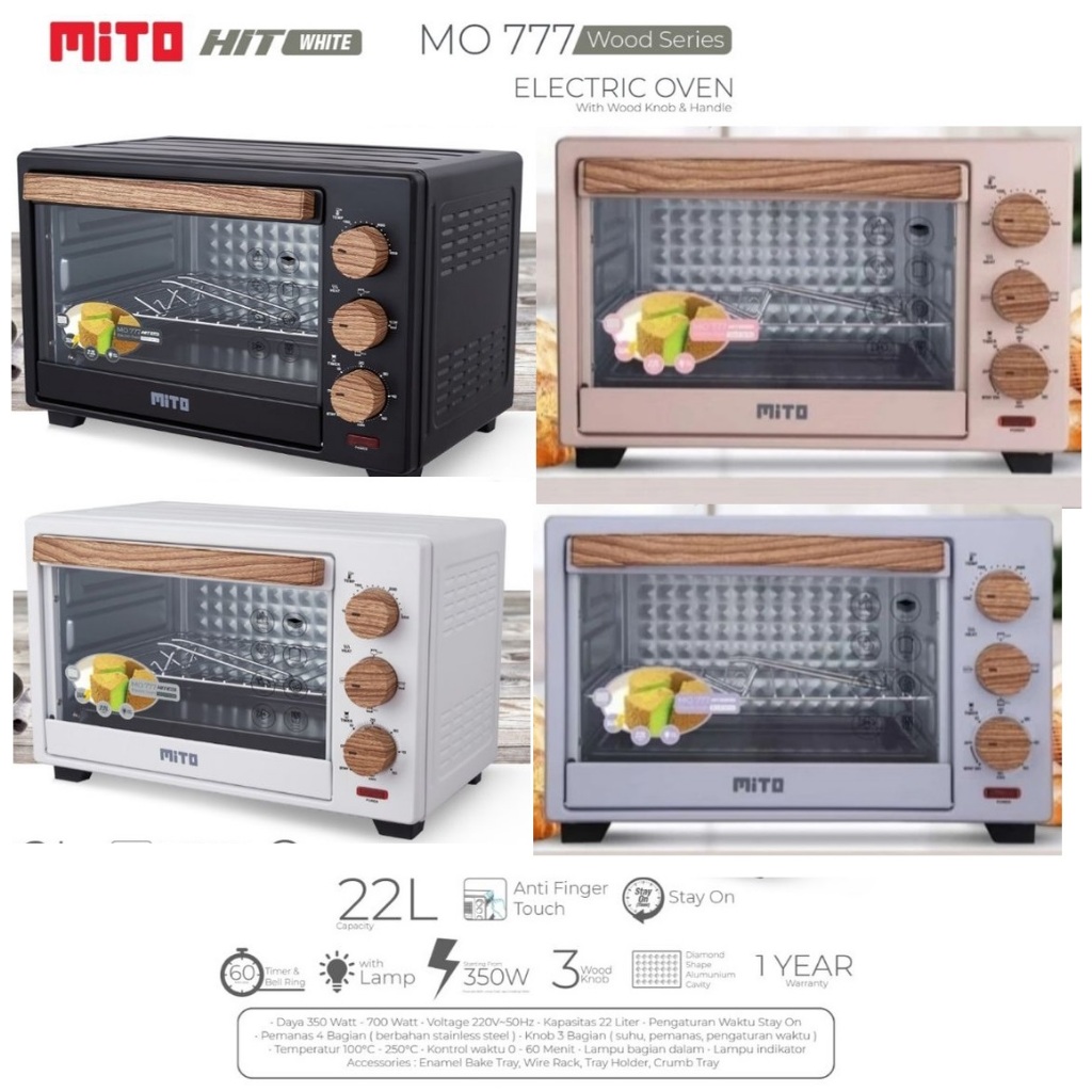 Jual Mito Oven Listrik MO-777 HIT Kapasitas 22Liter MO 777 | Shopee ...