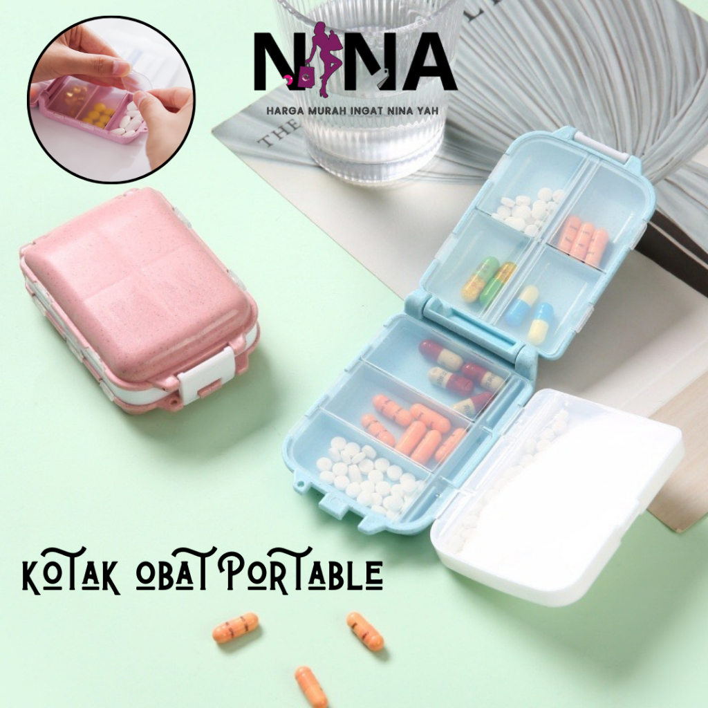 Jual Kotak Obat Harian Mini Portable Transparan Multifungsi Untuk ...