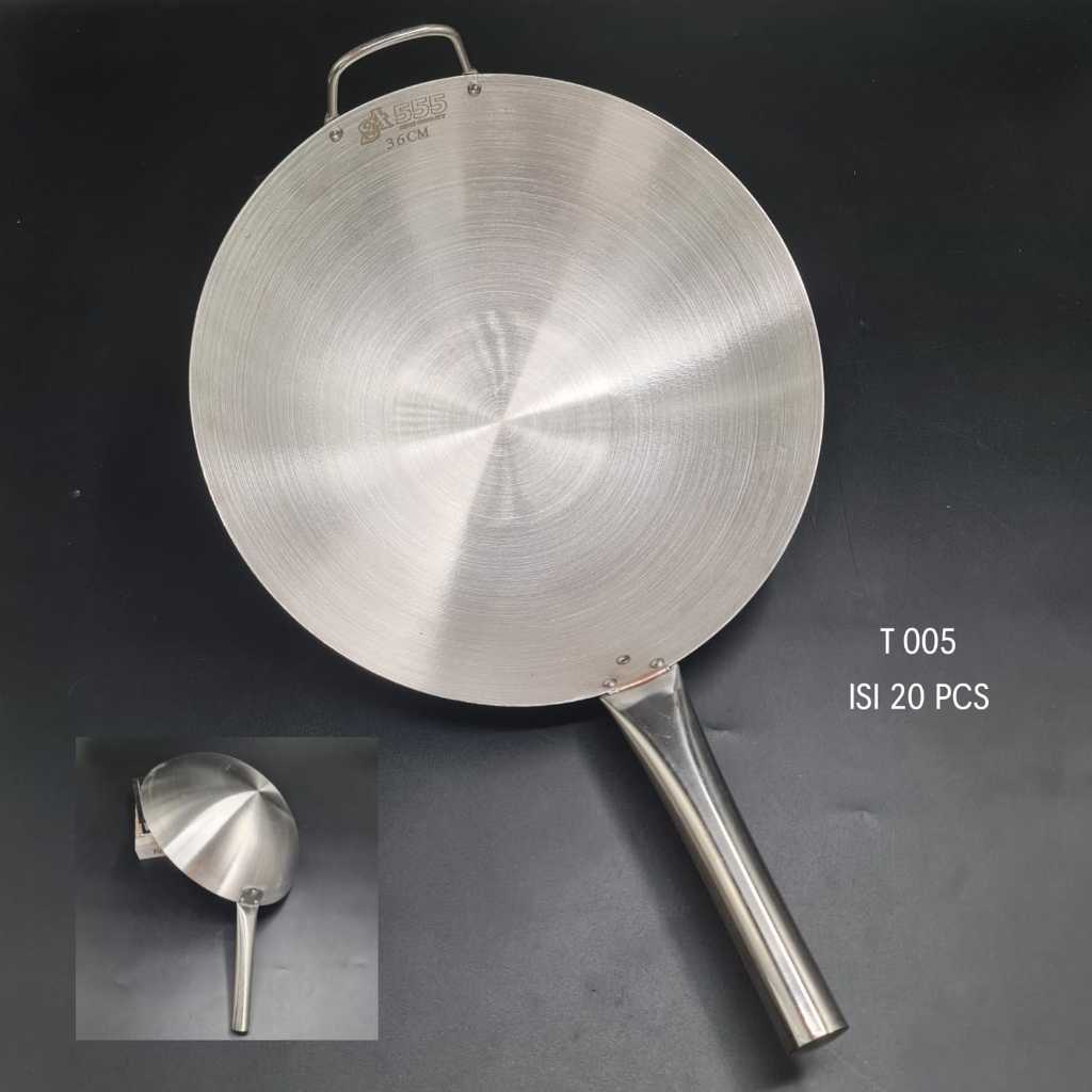 Jual Wajan Penggorengan / Kuali Anti Karat Full Stainless Steel | Shopee Indonesia