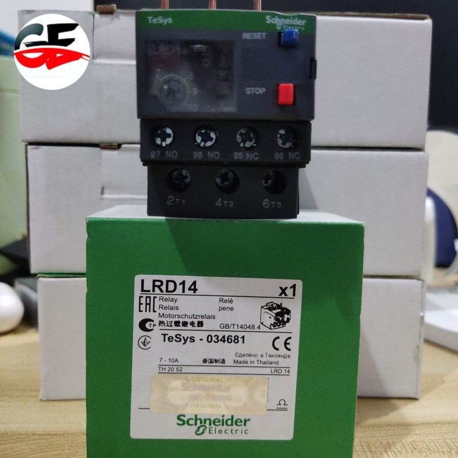 Jual Thermal Overload Relay Schneider LRD14 7A-10A TOR Schneider ...