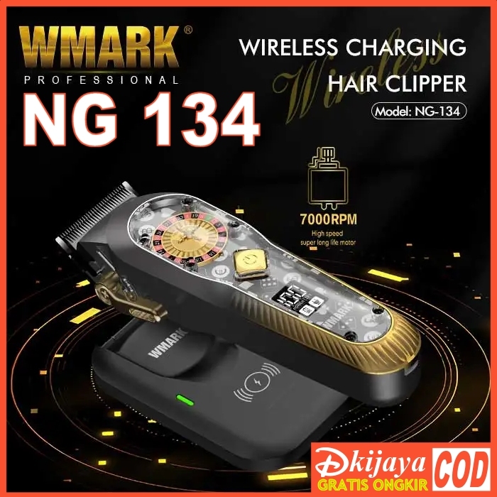 Jual WMARK NG 134 Hair Clipper Professional Wireless Charging Alat Cukur Rambut Mesin Cukuran ...
