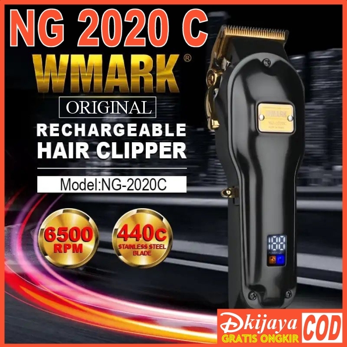 Jual WMARK NG 2020C Alat Cukur Rambut All Metal Hair Clipper Professional Black Mesin Cukuran ...