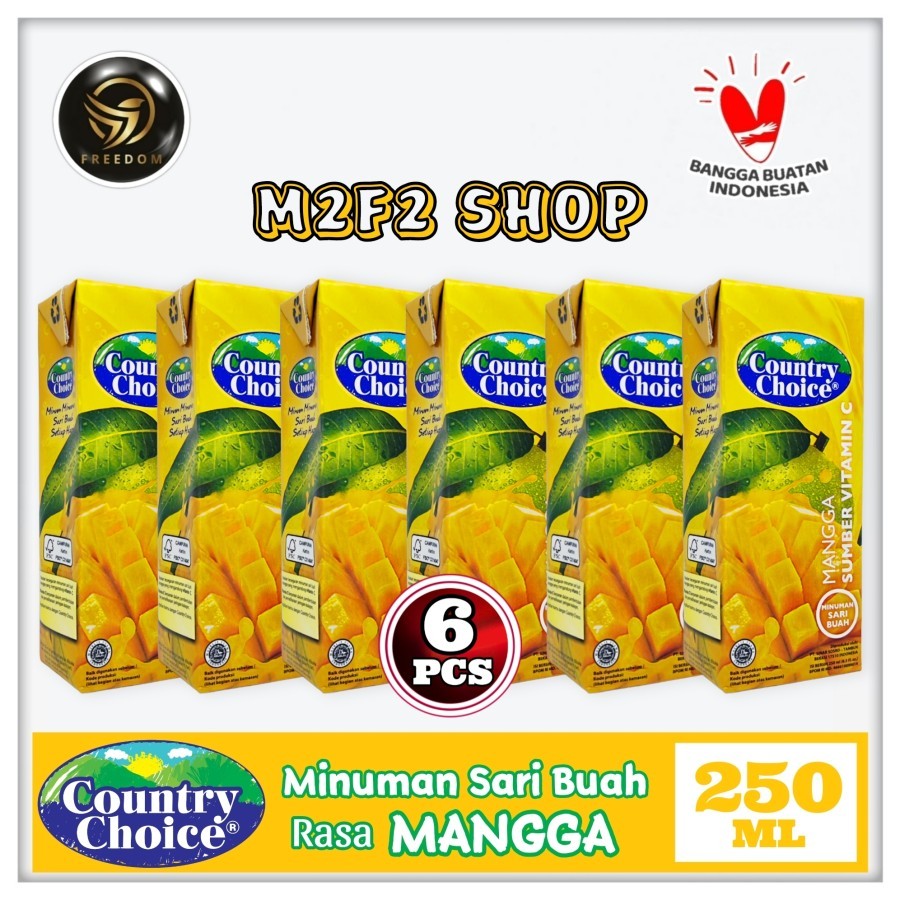 Jual Juice Country Choice Mango | Jus Mangga - 250 ml (Kemasan 6 Pcs ...