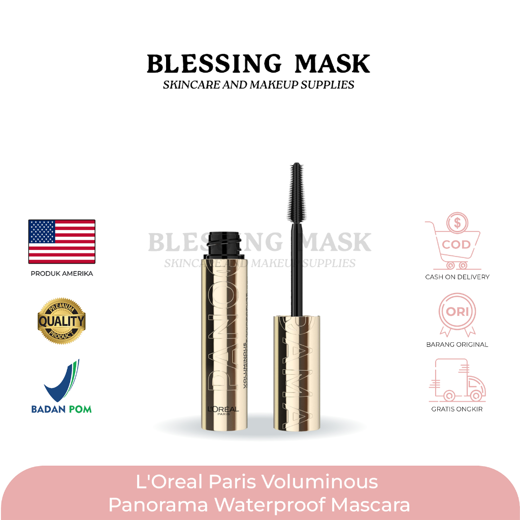 Jual L'Oreal Paris Voluminous Panorama Waterproof Mascara | Smudgeproof ...