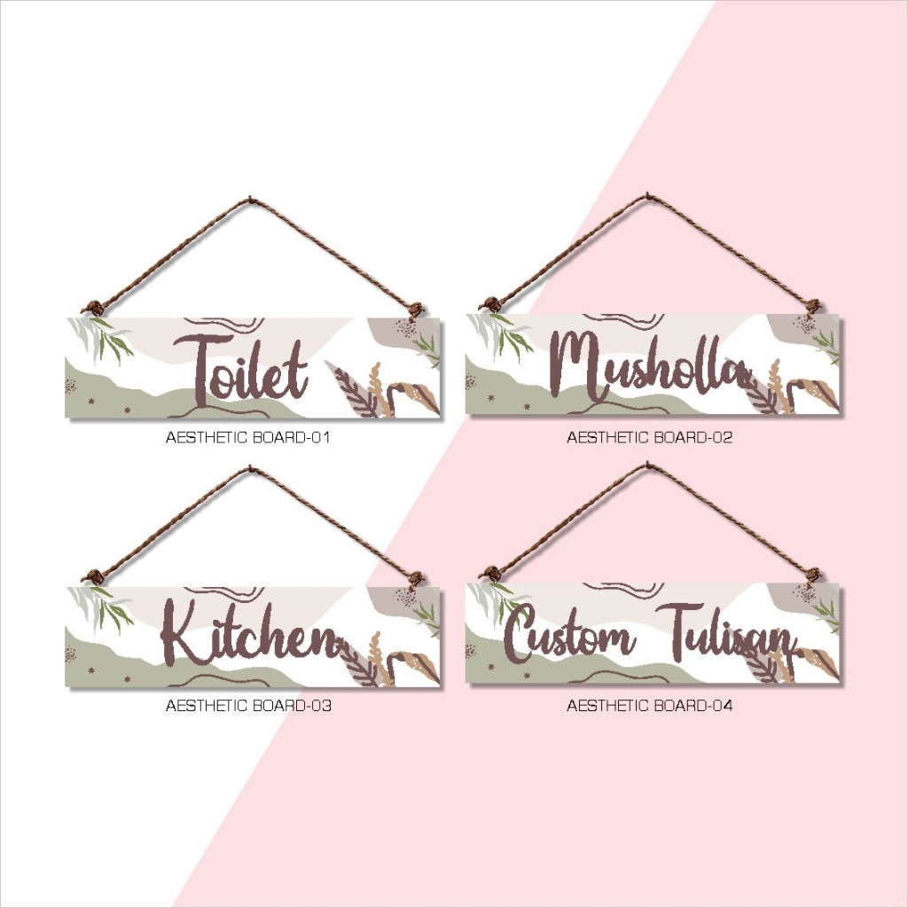 Jual Hiasan Dinding Pajangan Wall Decor Aesthetic Board Lucu 30x8 Cm ...