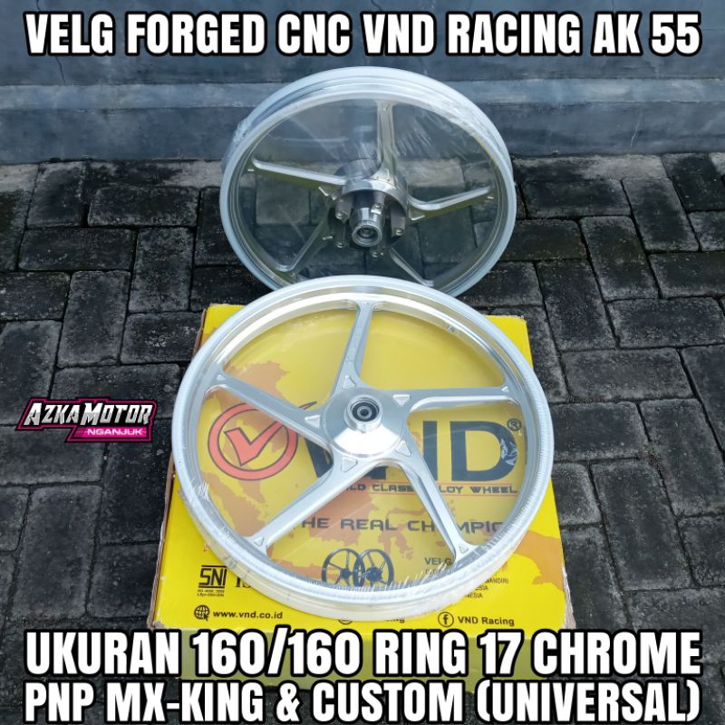 Jual Velg VND AK 55 CNC forged 160/160-17 MX-King custom universal ...