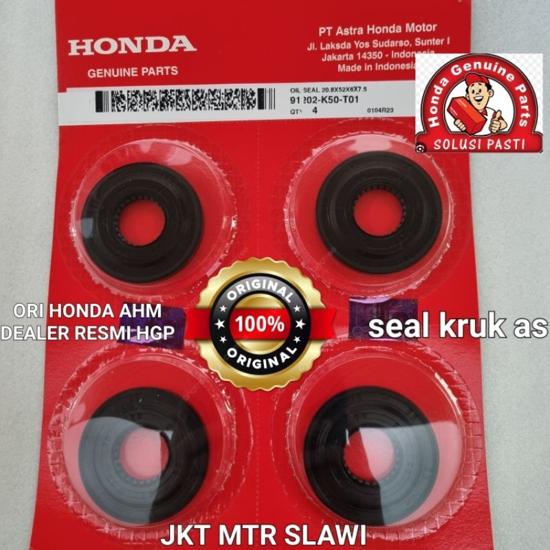 Jual 91202 K50 T01 Seal kruk as vario beat scoopy spacy old f1 esp ori honda ahm asli honda ...