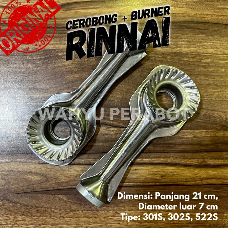 Jual TUNGKU RINNAI / CEROBONG KOMPOR GAS RINNAI SUN BURNER 301S 302S 522S | Shopee Indonesia
