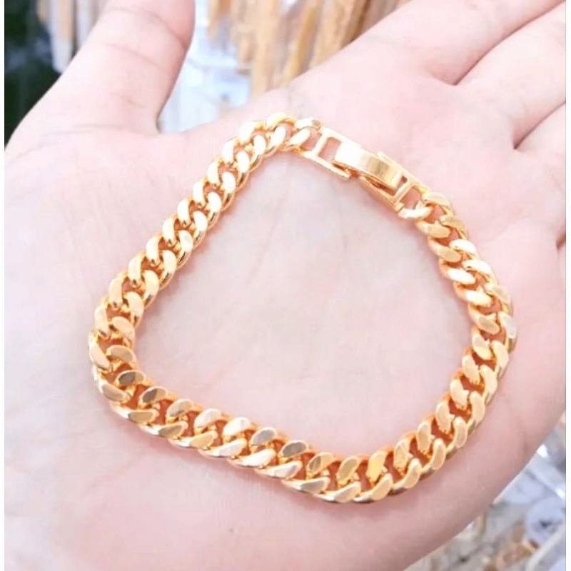 Jual Gelang Rantai Xuping Lapis Emas Tahan Karat Perhiasan Wanita ...
