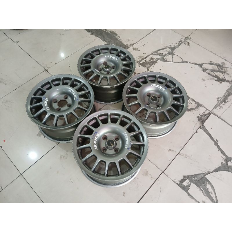 Jual VELG ENKEI RING 15X7 PCD 4X100 ET 35 GREY PNP BRIO,AYLA,FREED,SIGRA,JAZZ,DATSUN,MOBILIO,DLL ...