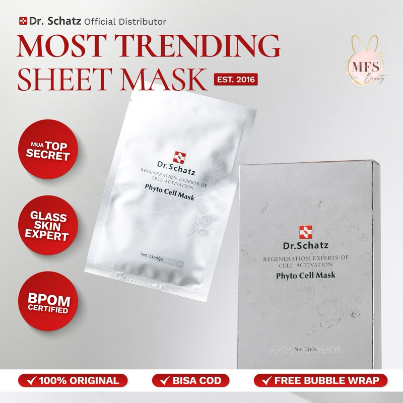 Jual DR. SCHATZ - Dr Schatz Stem Cell Mask/ Phyto Cell Mask 1 pak (isi 5) - Missflolaks | Shopee ...