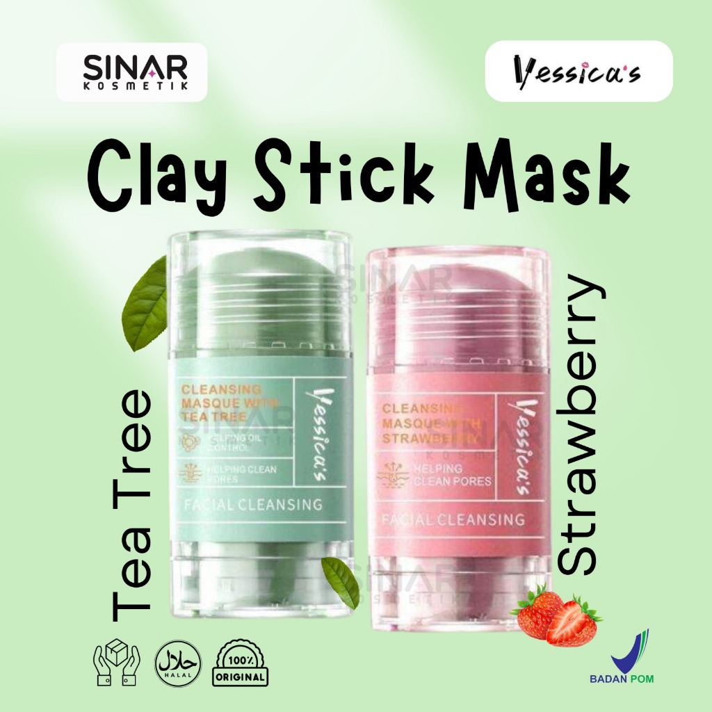 Jual Yessica's Tea Tree / Strawberry Anti Pores - Acne Clay Stick ...