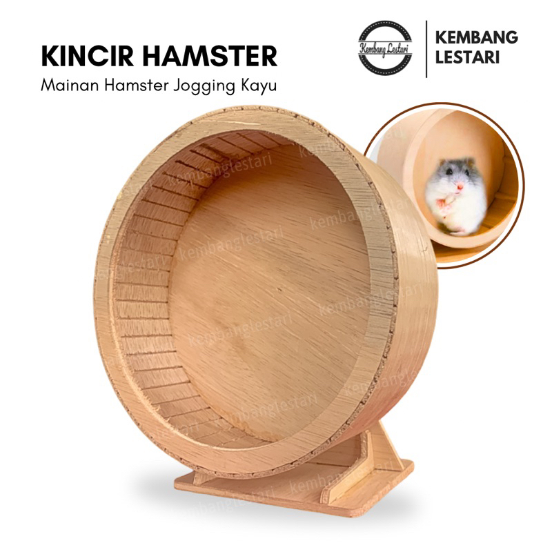 Jual Mainan Hamster Wheel Hamster Kayu Kincir Hamster Jogging Silent ...