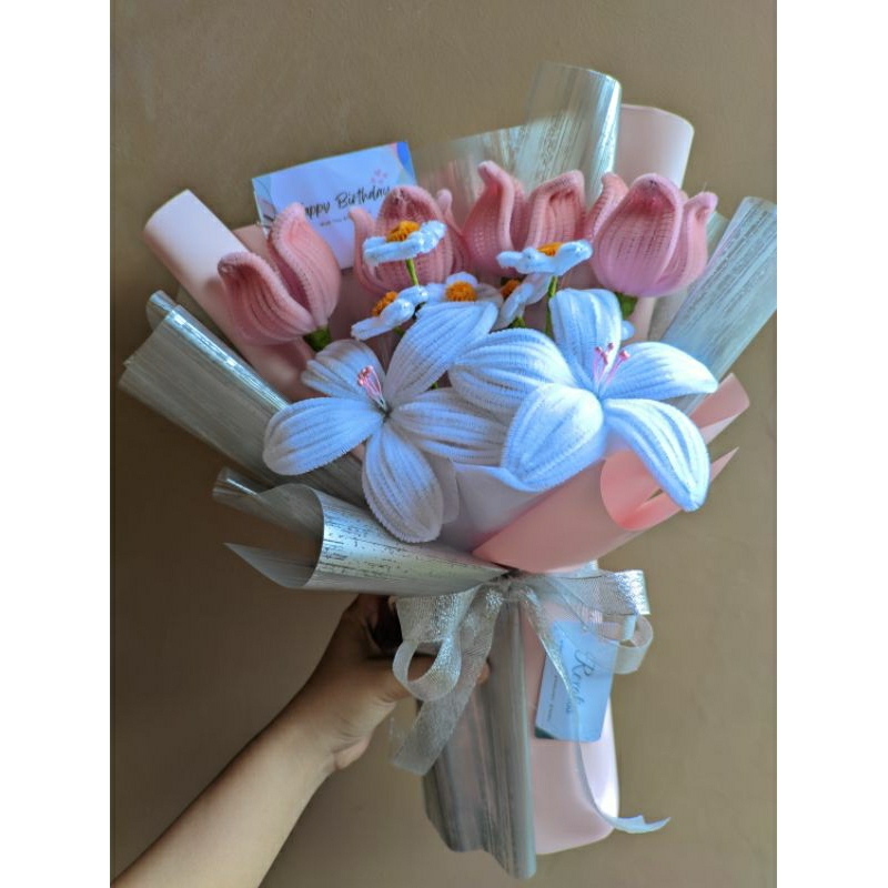 Jual BUKET KAWAT BULU/PIPE CLEANER MURAH| Buket Ulang tahun|Buket ...