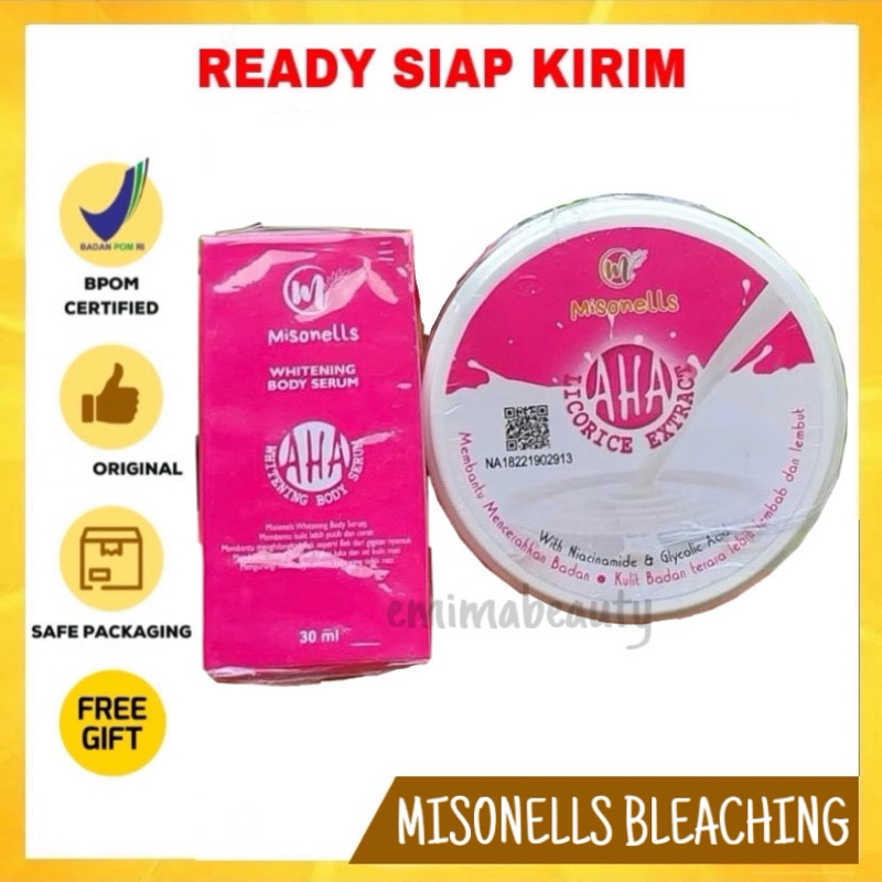 Jual BLEACHING BADAN MISONELLS ORIGINAL - AHA MISONELLS - Bleaching ...