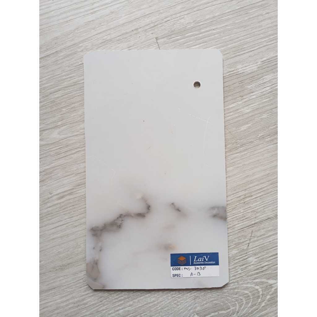 Jual wpc dinding marmer 3035 backdrop tv ruang keluarga ketebalan 3mm ...