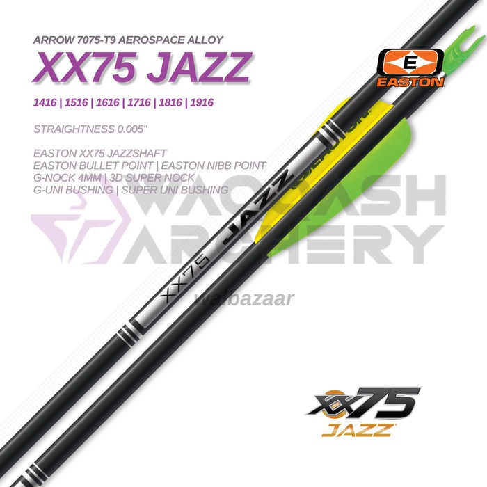 Jual EASTON XX75 JAZZ BLACK Aluminium Arrow Anak Panah Alloy (Ready ...