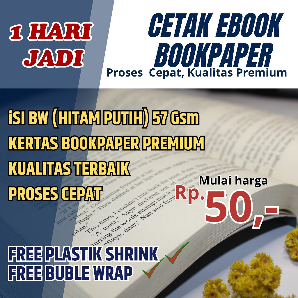 Jual Cetak Buku Novel, Ebook, NoteBook - Kertas Bookpaper premium ...