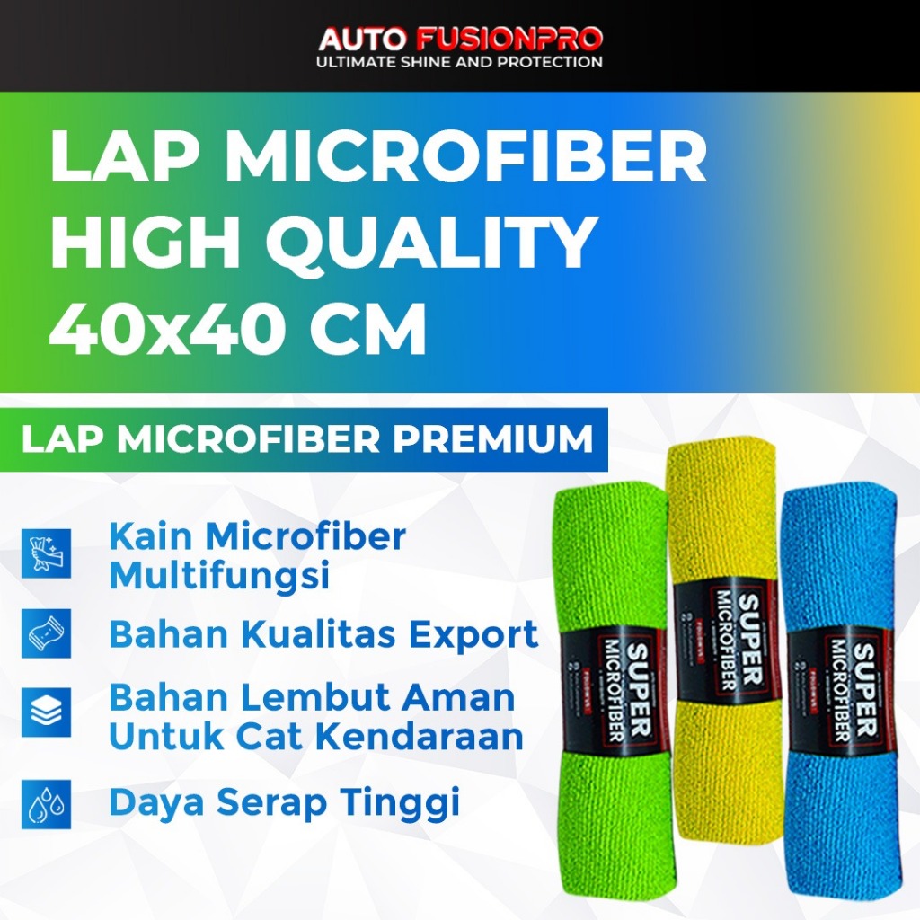 Jual Lap Microfiber 40x40 CM Tebal - Kain Lap Microfiber Lembut Aman ...