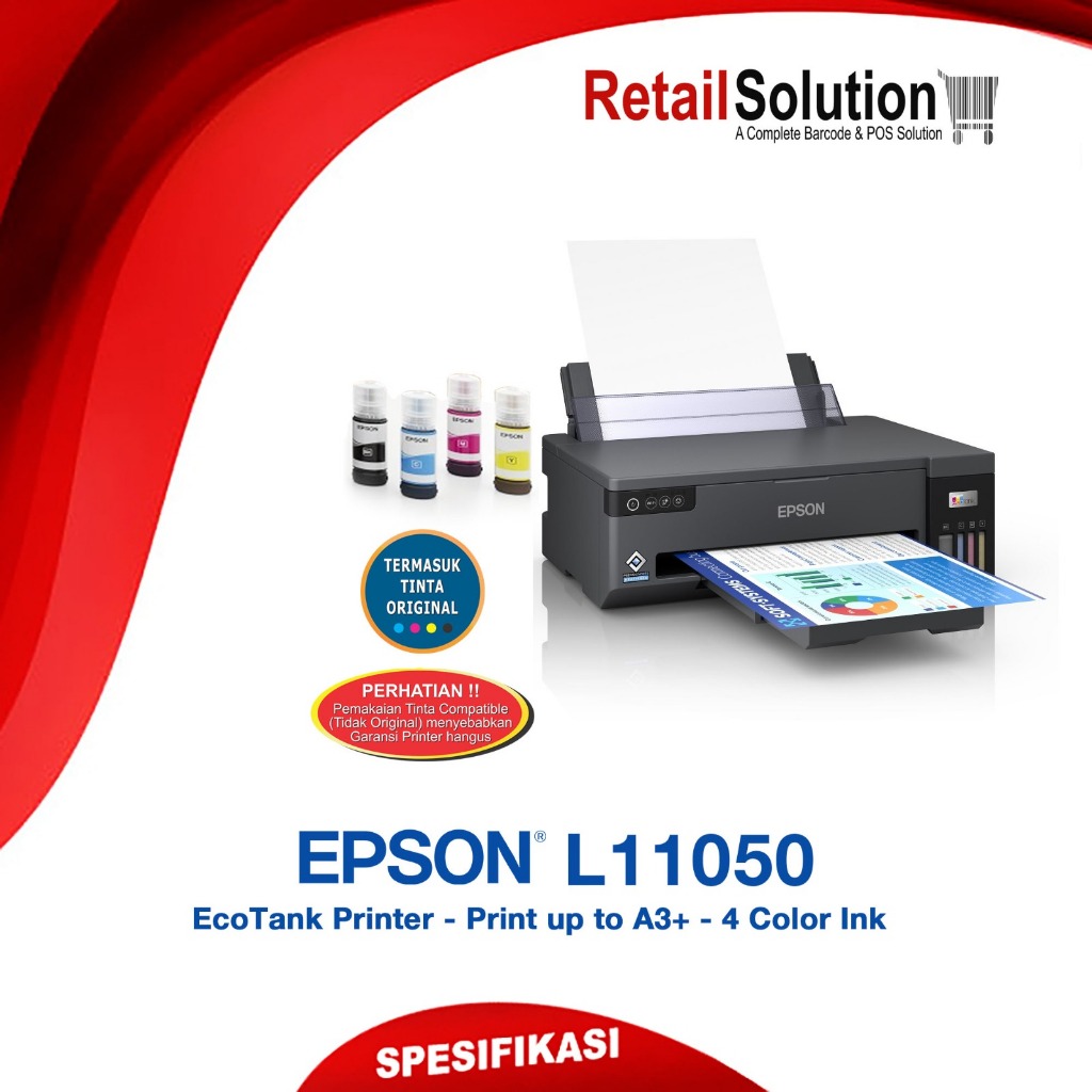 Jual Printer A3 Full Color Ink Tank Wireless WiFi - Epson EcoTank ...
